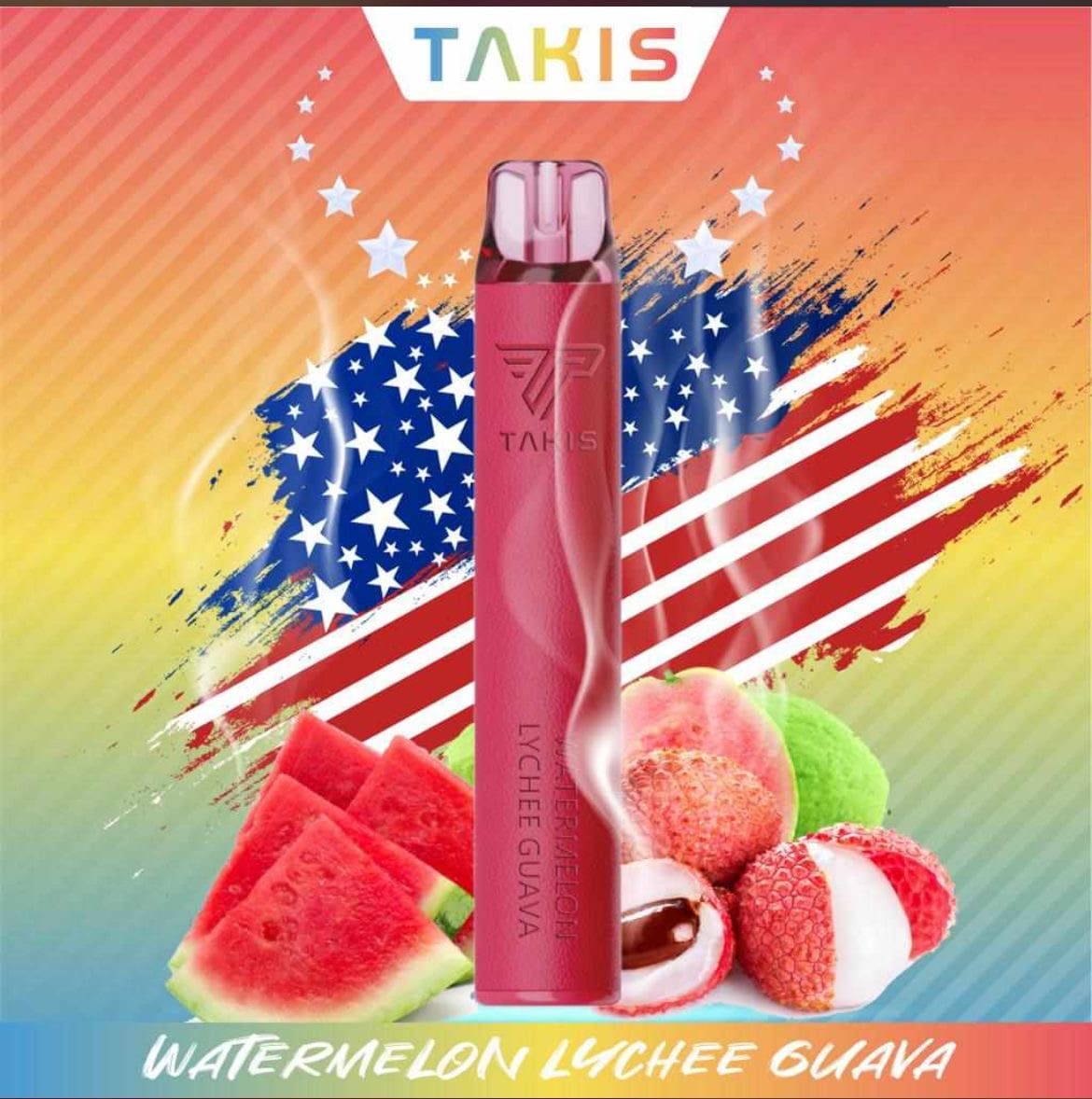 Takis Vape Einweg E-Zigarette Watermelon Lychee Guava 2% Nikotin