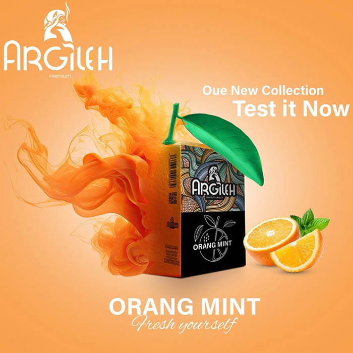 Argileh Shisha Tabak ORNG Mnt 20g | Orange Minze von Argileh